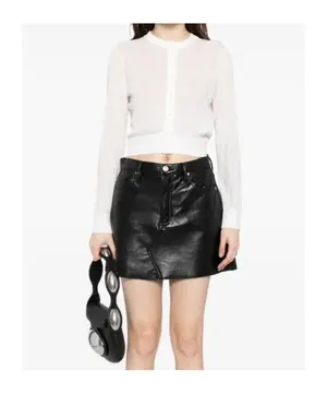 Alexander Wang Crystal-embellished Cropped Top