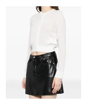Alexander Wang Crystal-embellished Cropped Top
