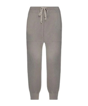 Rick Owens Solid-color Knitted Long Pants - Gray