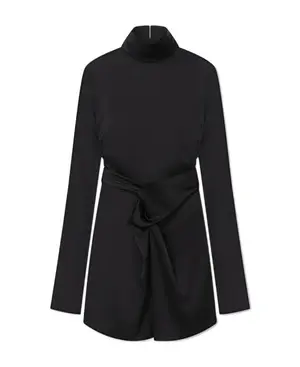 Nanushka Charon Twisted Satin Dress
