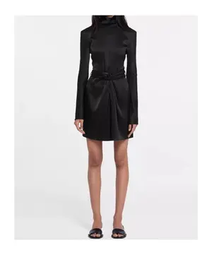 Nanushka Charon Twisted Satin Dress