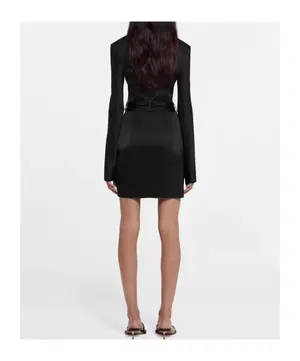 Nanushka Charon Twisted Satin Dress