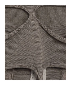 Rick Owens Strapless Distressed Knit Top