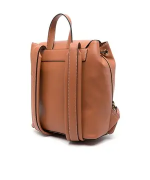 Moschino Logo Engraved Buckle Fastened Backpack