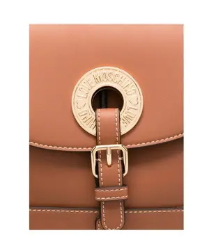Moschino Logo Engraved Buckle Fastened Backpack