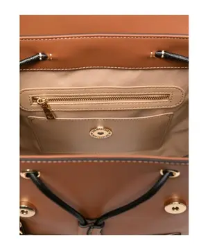 Moschino Logo Engraved Buckle Fastened Backpack