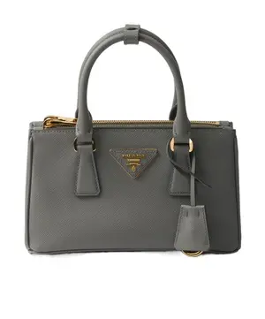 Prada Galleria Mini Saffiano Leather Bag - Slate Grey