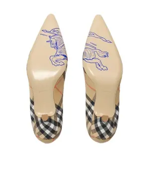 Burberry Check Dame Pumps