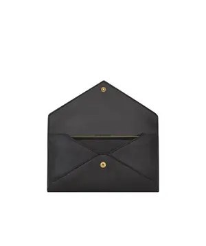 Saint Laurent Letter Large Wallet In Leather