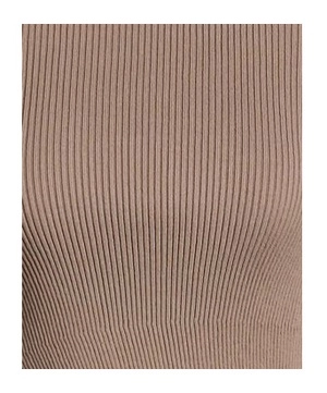 Rick Owens Solid Color Ribbed Knitted Sweater
