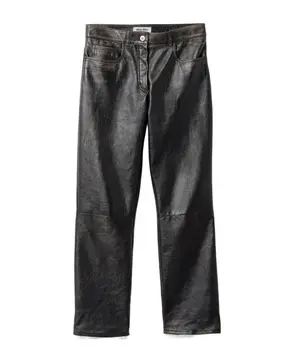 Miu Miu Nappa Leather Pants - Black