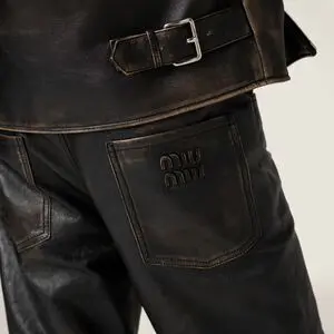 Miu Miu Nappa Leather Pants