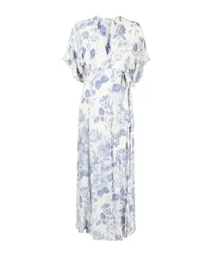 REFORMATION Winslow Floral-print Maxi Wrap Dress - White