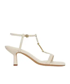 ANINE BING Kiera 50mm Square-toe Sandals - Nude