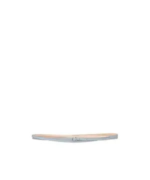 MAISON MARGIELA Minimalist Thin Leather Belt - Grey