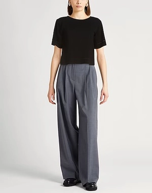 Max Mara Solid Knit Short-sleeve Top