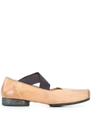UMA WANG Square-toe Ballerina Shoes - Nude