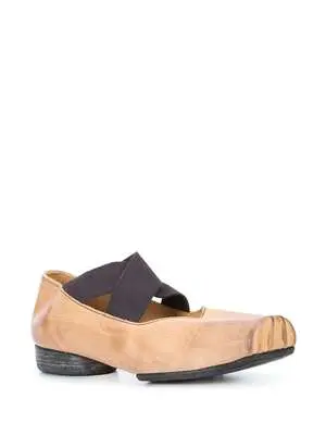 UMA WANG Square-toe Ballerina Shoes - Nude
