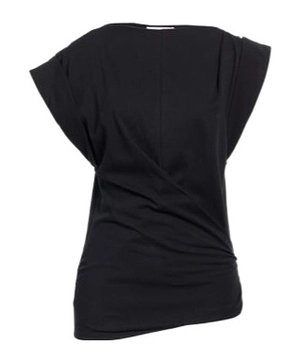 Isabel Marant Étoile Solid Color Fashion Short Sleeve T-shirt - Black