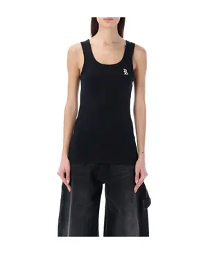 Raf Simons Logo Printed Tank Top