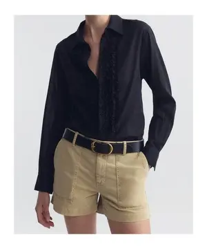 NILI LOTAN Nathael Ruffled Shirt
