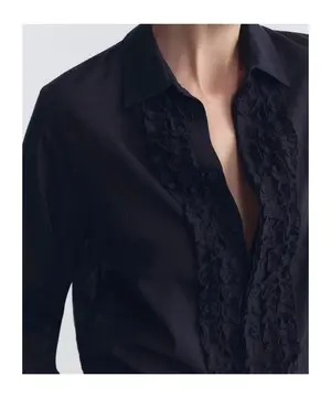 NILI LOTAN Nathael Ruffled Shirt