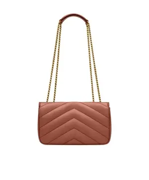 Saint Laurent Loulou Small Matelassé Lambskin Shoulder Bag