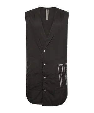 Rick Owens Logo-print Sleeveless Coat