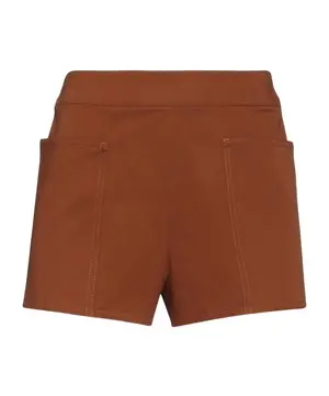 Max Mara Plain Colour Shorts - Brown