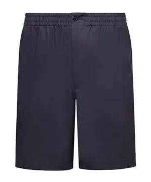 Moncler X Gilga Farm Donald Glover Linen Blend Shorts - Navy Blue