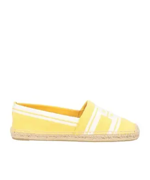 Tory Burch Two-tone Straw Shoes - Yellow