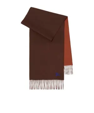 Burberry Reversible Cashmere Scarf - Treacle/brick