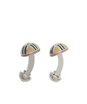 Burberry Enamel Check Cufflinks