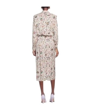 Isabel Marant Étoile Floral Print Mandarin Collar Shirt Dress