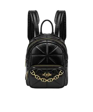 Moschino Quilted Faux-leather Backpack