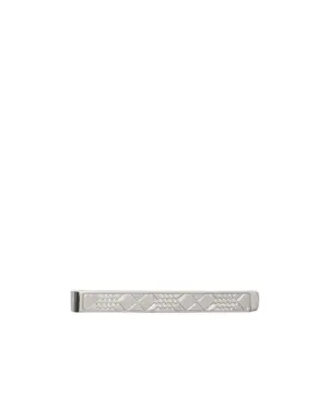 Burberry Engraved Check Tie Bar