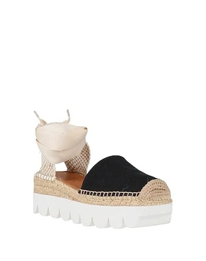 Marni Multicolored Canvas Platform Espadrilles