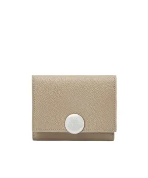 Loewe Pebble Trifold Wallet In Pebble Grain Calfskin - Nude