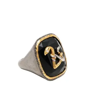 Zadig&Voltaire Logo Plaque Ring - Multicolor