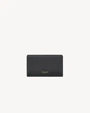 Saint Laurent Letter Wallet In Leather
