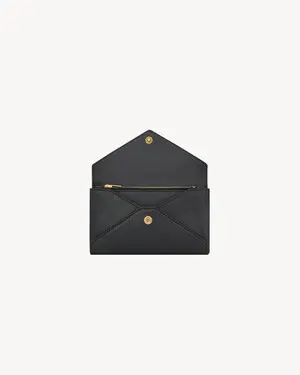 Saint Laurent Letter Wallet In Leather
