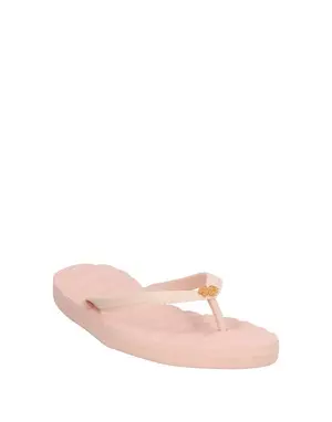 Tory Burch Rubber Flip Flops With Logo Detail