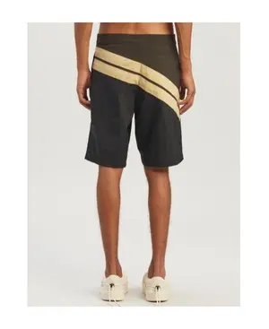 Palm Angels Stripe Detailed Drawstring Swim Shorts
