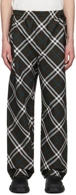 Burberry Vintage Check-printed Elasticated Waistband Trousers