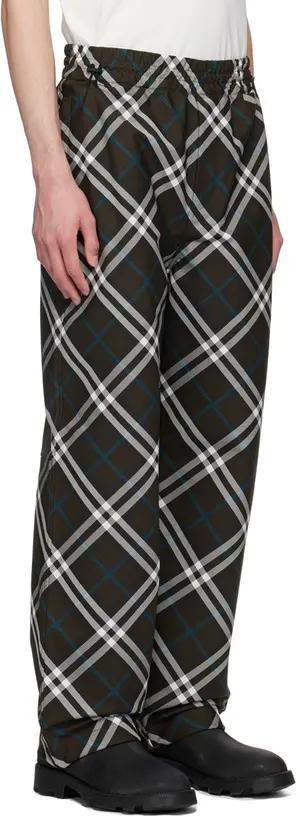 Burberry Vintage Check-printed Elasticated Waistband Trousers