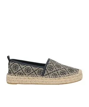 Tory Burch Canvas Espadrilles With Logo Print