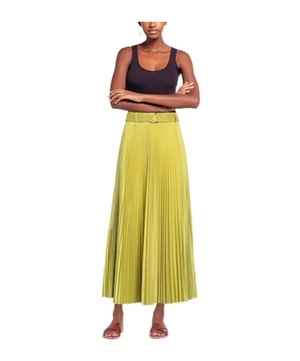 Max Mara Solid-color Pleated Skirt