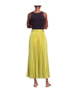 Max Mara Solid-color Pleated Skirt