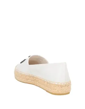 Tory Burch Comfortable Leather Straw Shoes
