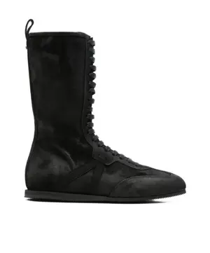 ANN DEMEULEMEESTER Suede Lace-up Boots
